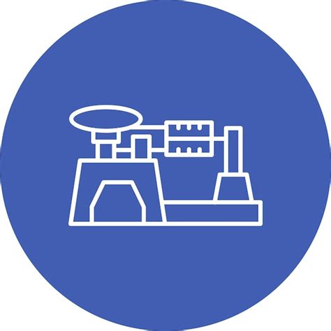 Um desenho azul e branco de uma máquina um fundo azul Vetor Premium