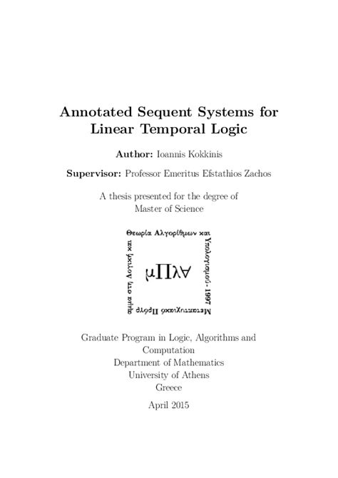 pdf annotated sequent systems for linear temporal logic ioannis kokkinis