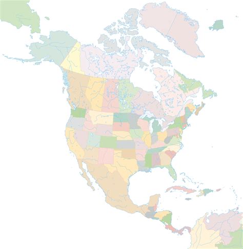 Mapa Mudo Colorado De Am Rica Del Norte Tama O Completo Gifex