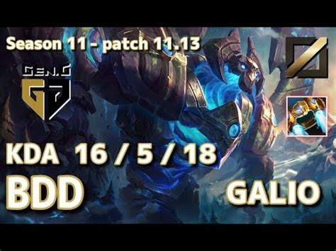 C Gen G Bdd Galio Vs T C Mireu Lissandra Mid