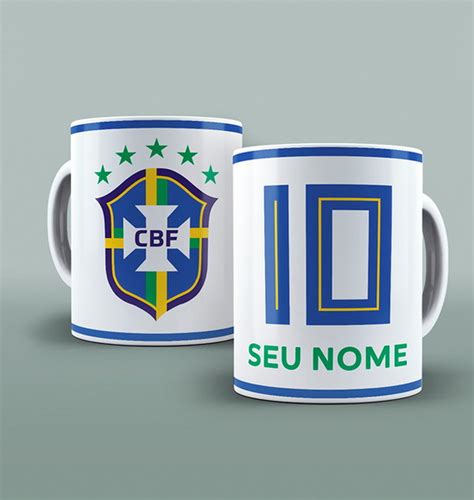 Caneca Camisa 10 Seleção Brasileira Copa Do Mundo Fifa Elo7