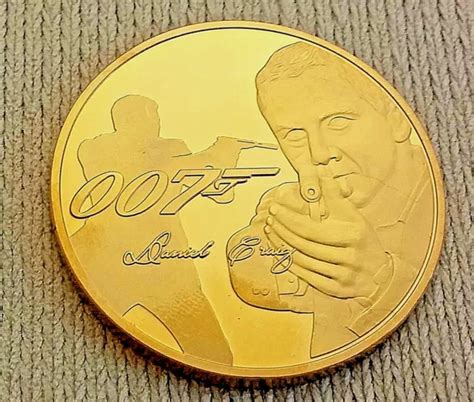 007 JAMES BOND Gold Coin Naked Lady Spy Woman Films Finger No Time To