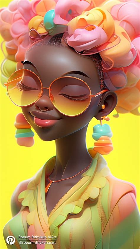 Black Women Art Realistic Cartoons Black Girl Cartoon Arte Pop