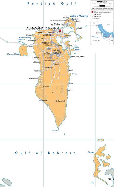 Detailed Political Map Of Bahrain Ezilon Maps Porn Sex Picture 24924