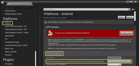 Android Quick Start Unreal Engine Documentation