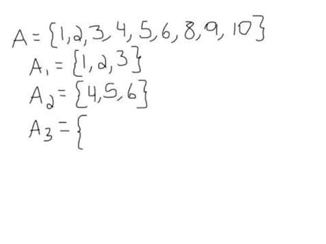 Tutoría 3 Parte 1 conjuntos y particiones YouTube