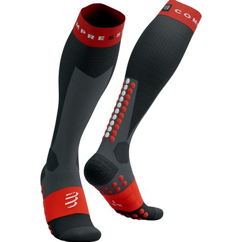 Compressport Calcetines de Compresión Ski Touring Full negro rojo