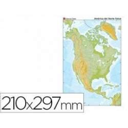 Mapa Mudo America Del Norte Fisico 24593 20milproductos