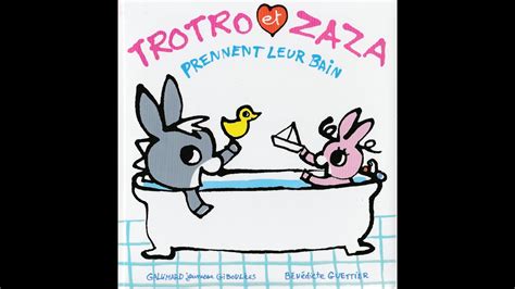 Trotro Et Zaza Prennent Leur Bain Youtube