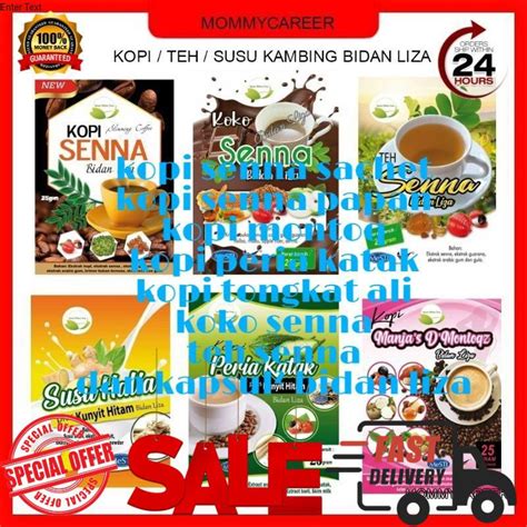 Sachet Kopi Senna Koko Senna Teh Senna Kopi Montoq Kopi Tongkat Ali