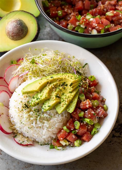 Hawaiian Ahi Poke Bowl Recipe Recipe VIDEO A Spicy Perspective
