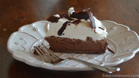 No Bake Chocolate Mousse Pie Entertablement