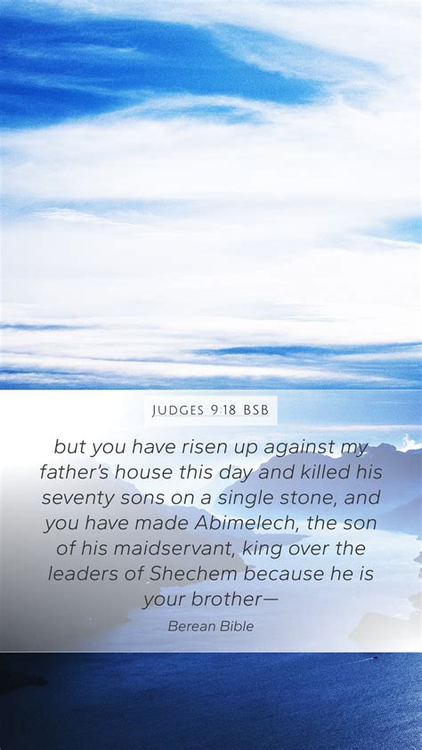 Judges 9 18 BSB Mobile Phone Wallpaper But You Have Risen Up Against