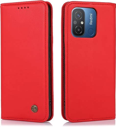 HHUIWIND LederHülle für Xiaomi Redmi 12C 11A Hülle Premium PU