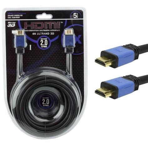 Cabo Hdmi M Blindado Ethernet Metros K D P Pix Cabo
