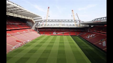 Liverpool FC Release New Footage Of Anfield Road Expansion Roof Lift
