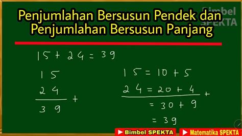 Cara Penjumlahan Bersusun Pendek Dan Bersusun Panjang YouTube