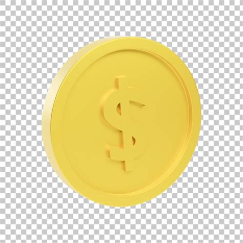 Dólar moneda 3d ilustración Archivo PSD Premium