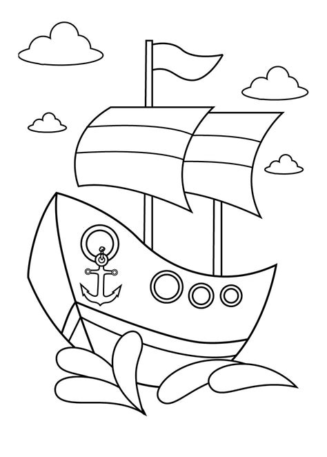 Coloriage Navire et Bateau à imprimer sur ColoriageEnfant