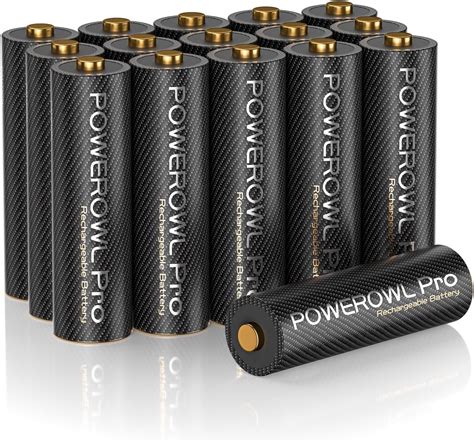 Batterie Ricaricabili AA ad Alta Capacità 2800mAh POWEROWL 1 2V NiMH