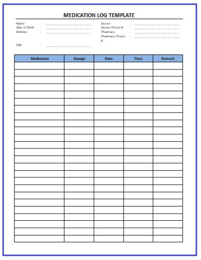 10 Best Printable Medication Administration Record Template Artofit