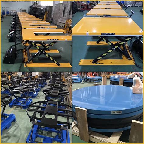 Ergonomic Pallet Lift Tables Hydraulic Manual Scissor Lift Table