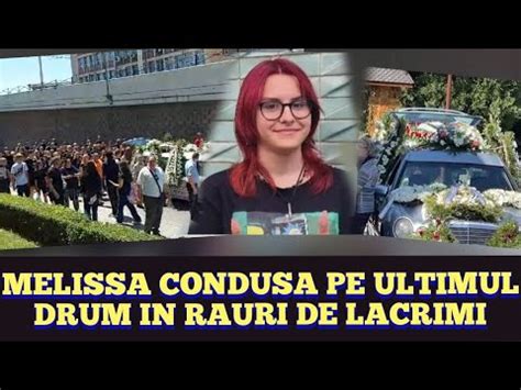 Imaginile Durerii De La Inmormantarea Melisei Adolescenta Omorata La