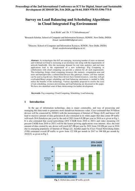 pdf survey on load balancing and scheduling algorithms in cloud integrated fog environment