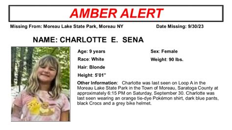 Missing Year Old Girl Charlotte Sena Found In Good Health Suspect