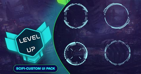 scifi custom ui game ui pack 2d gui unity asset store