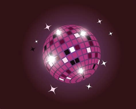 Design de ilustração vetorial de ícone de bola de discoteca Vetor Premium