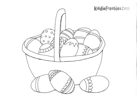 Empty Easter Basket Colouring Page Clip Art Library