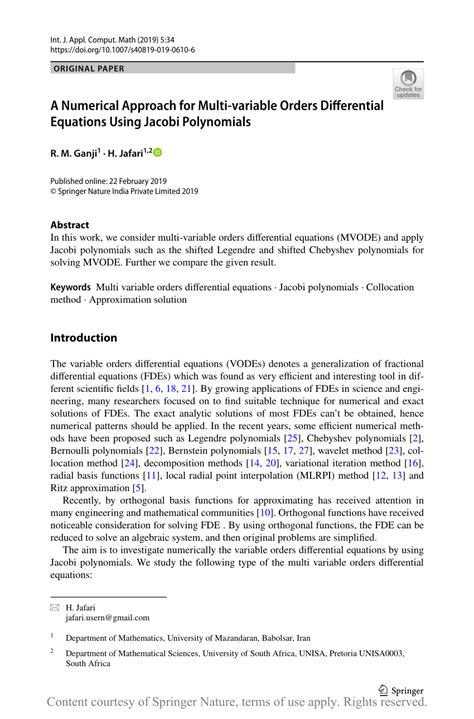 a numerical approach for multi variable orders differential equations using jacobi polynomials