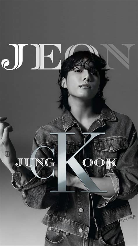 BTS Jungkook Calvin Klein Wallpaper Lockscreen Edit In 2023 Jungkook