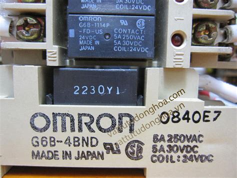 C A H Ng V T T T Ng H A Hcm Relay Omron G B Bnd Vdc