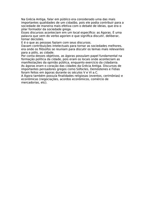 Filosofia Resumo De Assunto Da Mat Ria Na Gr Cia Antiga Falar Em