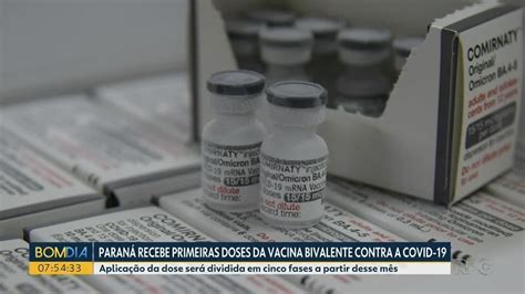 Paraná recebe primeiras doses da vacina bivalente contra a Covid 19