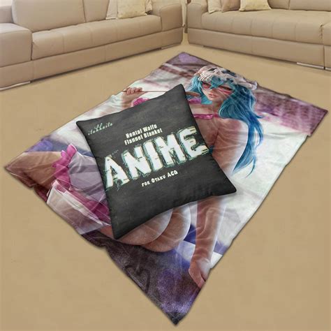 Itakkaito Sexy Girl Anime Bedding Flannel Fleece Throw Blankets Lewd