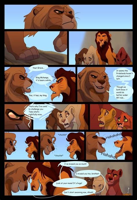 The Lion King Storyboard Is Shown In This Comic Strip