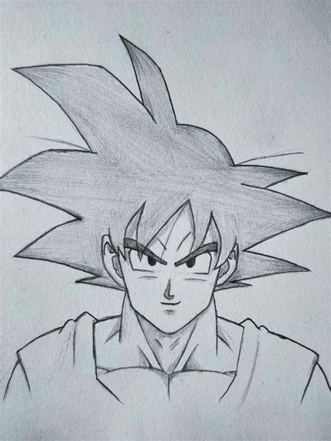 How To Draw Goku With Pencil Goku Drawing Easy Dragon Ball Z Goku