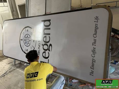 Làm biển hộp đèn quảng cáo ngoài trời tại Phú Quốc