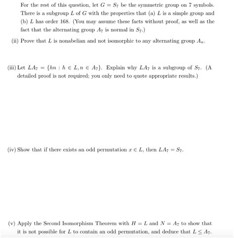 Solved 1 40 Let G Be A Group Let H