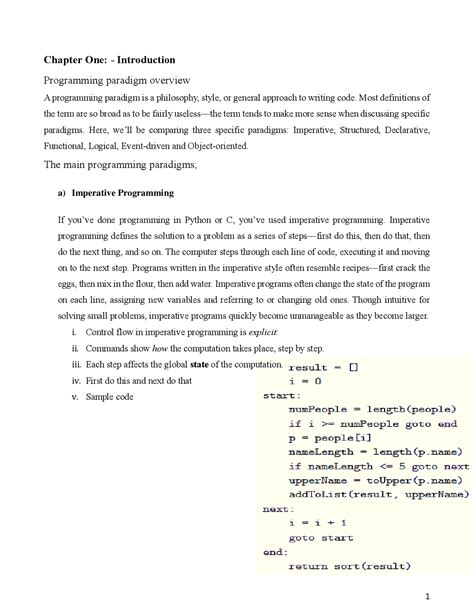 object oriented programming docsity