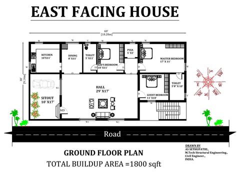 House Plan East Facing Home Plans India House Plans B