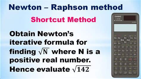 snm ma3251 unit 3 newton raphson method write down newton raphson formula for finding √n