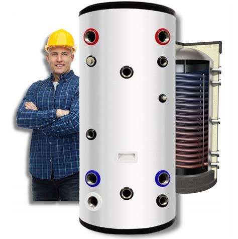 Zasobnik CWU bojler NIERDZEWNY 400l zbiornik bufor z wężownicą 4 2m 2