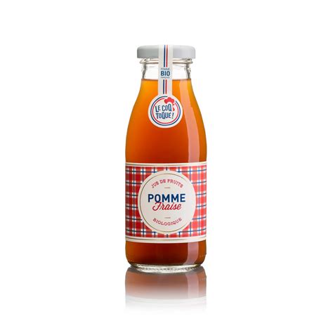 Jus de pommes Fraise Bio La Miam Locale Épicerie circuit court à