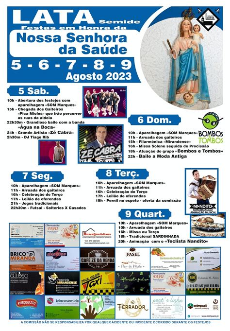Festa em Honra de Nossa Senhora da Saúde 2023 Lata