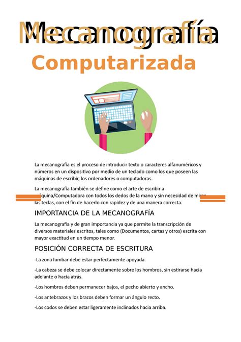 La mecanografía es el proceso de introducir texto o caracteres