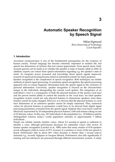 pdf automatic speaker recognition by speech signal